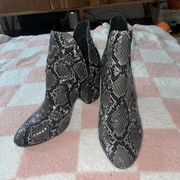 Steve Madden | Shoes | Steve Madden Snake Skin Booties | Poshmark